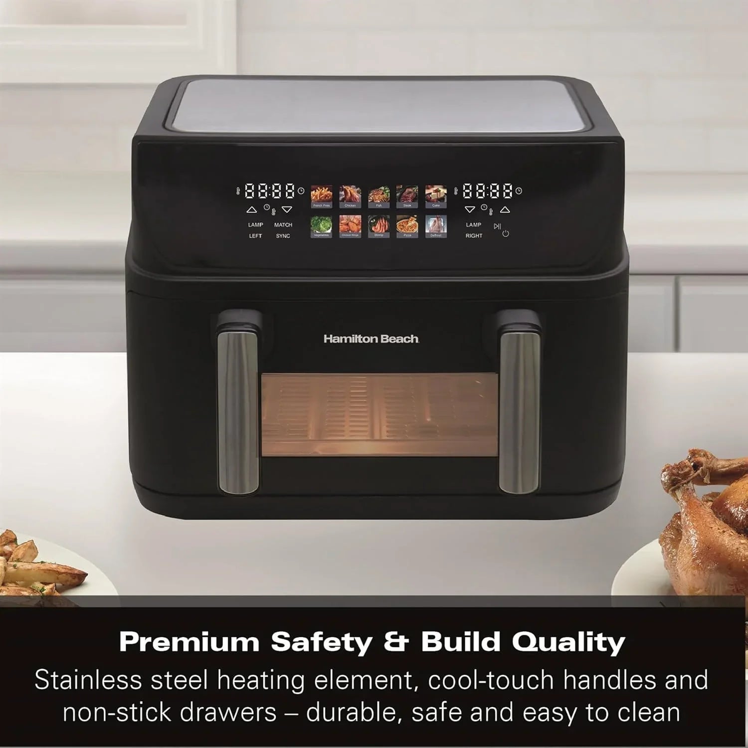 Hamilton Beach HB983AP 10L Dual Zone Air Fryer – Basil Knipe Electrics