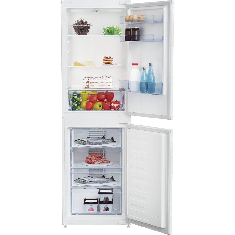 Beko BCFD450 Integrated 50/50 Integrated Frost Free Fridge Freeze ...