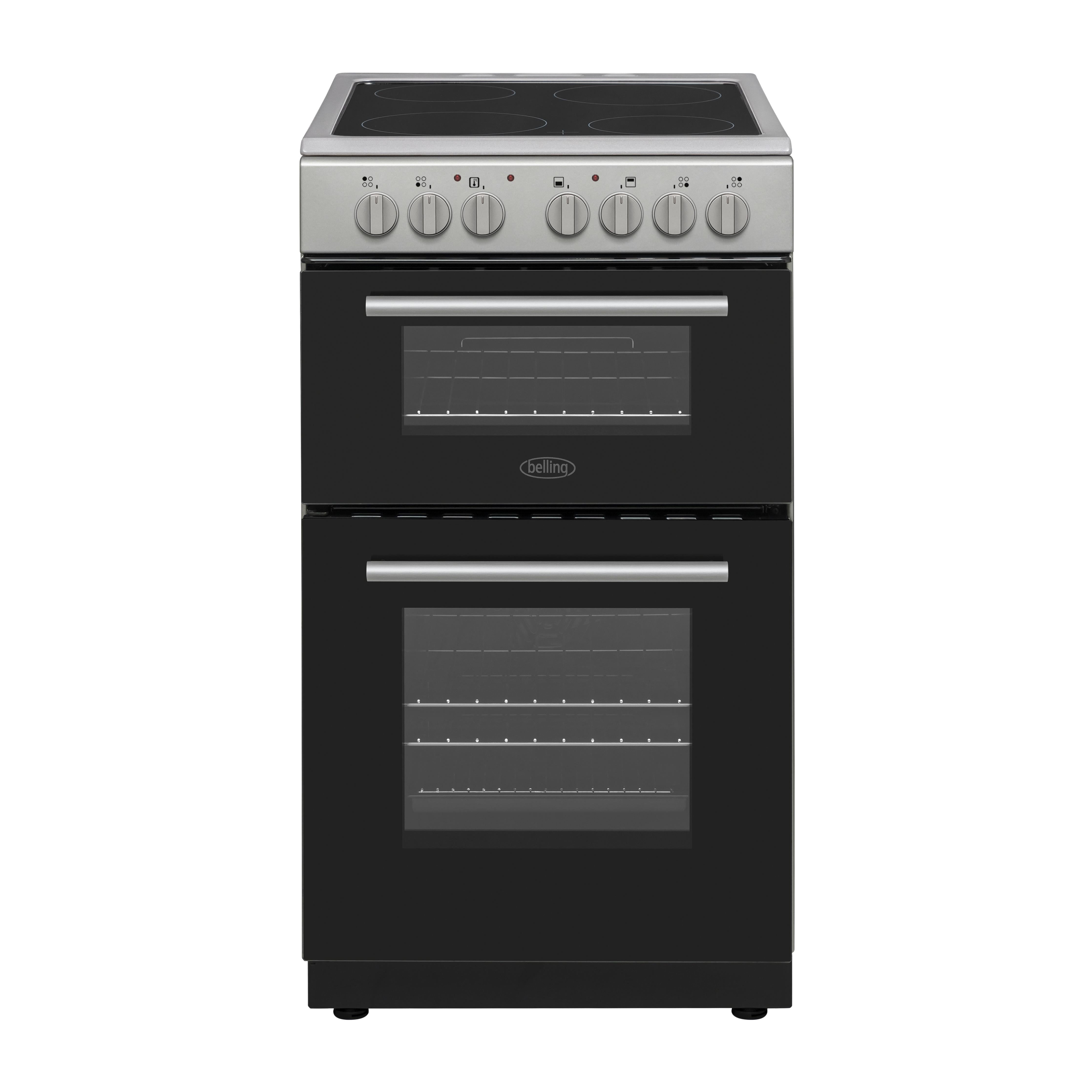 Belling BFSE52DOC SIL 50cm Ceramic Cooker - Silver – Basil Knipe Electrics