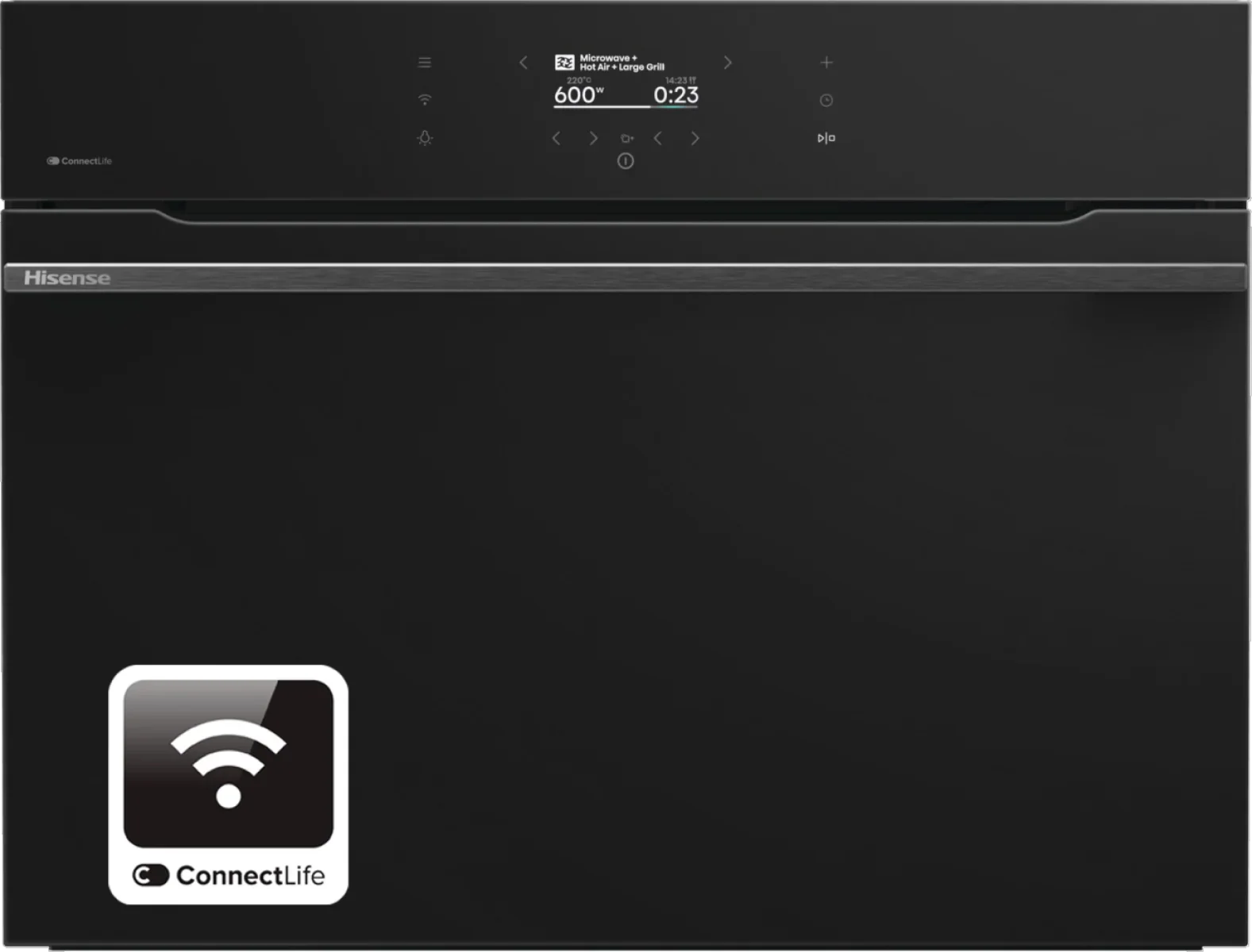 HISENSE BIM4AH8UKWF Hi8 BlackLine Compact Electric Oven with Microwave ...