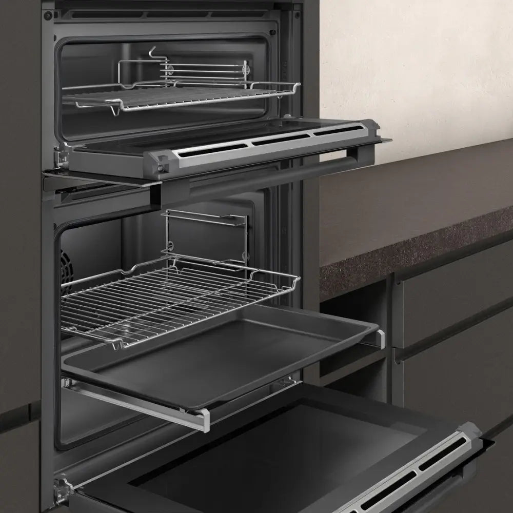 Neff N50 U2ACM7HG0B Built-in Pyrolytic Double Oven - Graphite – Basil ...