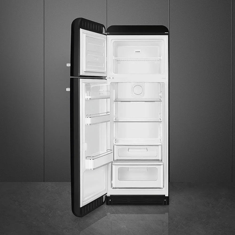 Smeg FAB30LBL5UK Retro Fridge Freezer Left Hand Hinge - Black – Basil ...
